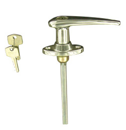 " L" Chrome Handle Front Fix Locking Heavy Duty