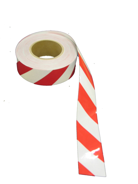 White & Red Reflective Tape 48mm » ovesco