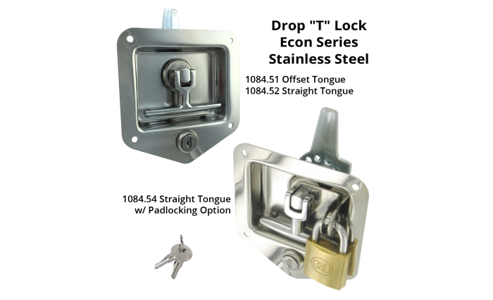 Drop "T" Lock Econ Series Stainless Steel » ovesco