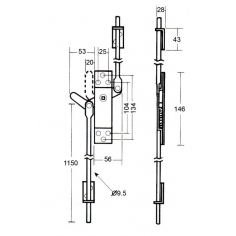 2 and 3-Way Rod Locks for Reliable Security | Ovesco