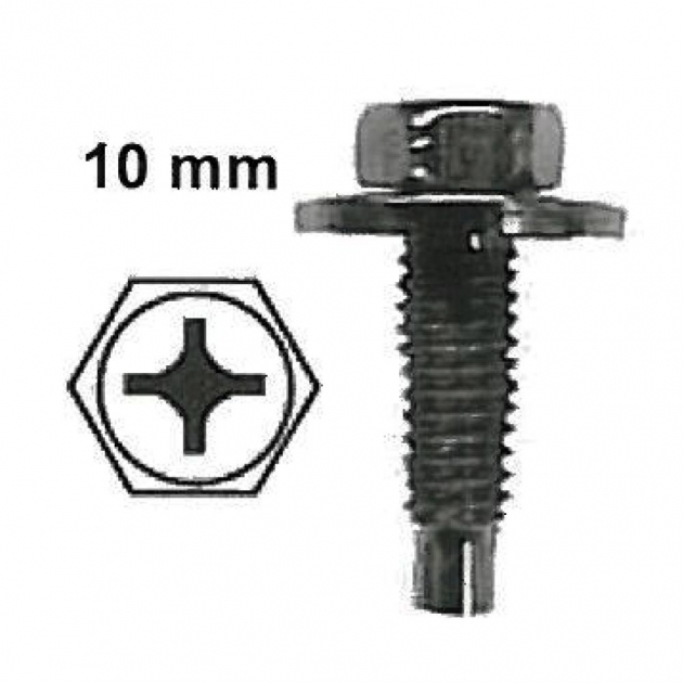 Hex Cross Bolt with Washer Black » ovesco